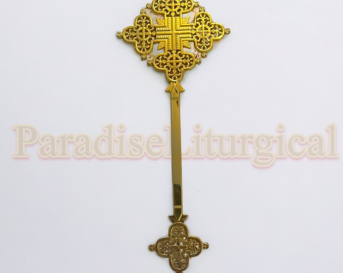Rare Vintage Ethiopian Priest Hand Cross Coptic Orthodox Blessing Cross ...