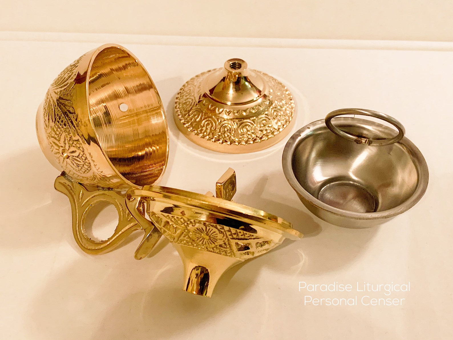 Orthodox Catholic Censer Incense Personal Brass Home Altar Prayer ...