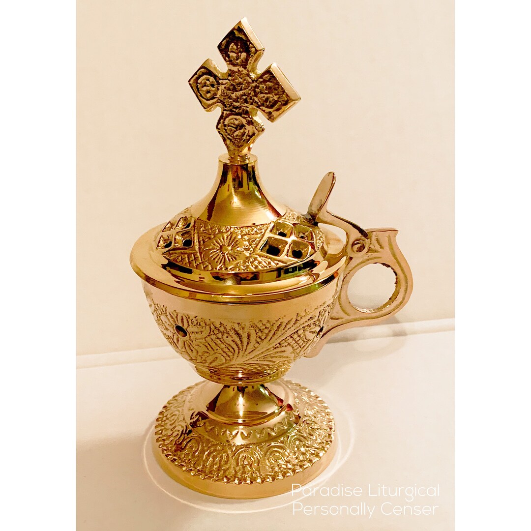 Orthodox Catholic Censer Incense Personal Brass Home Altar Prayer ...