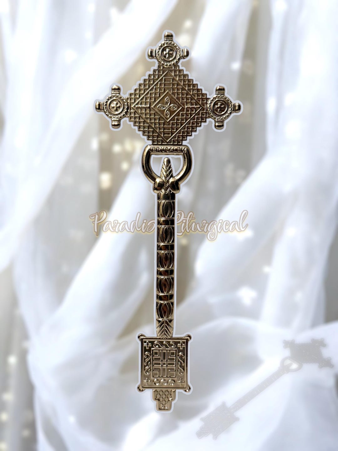 Ethiopian Coptic Hand-cross Silver Christian Orthodox Jerusalem Priest ...