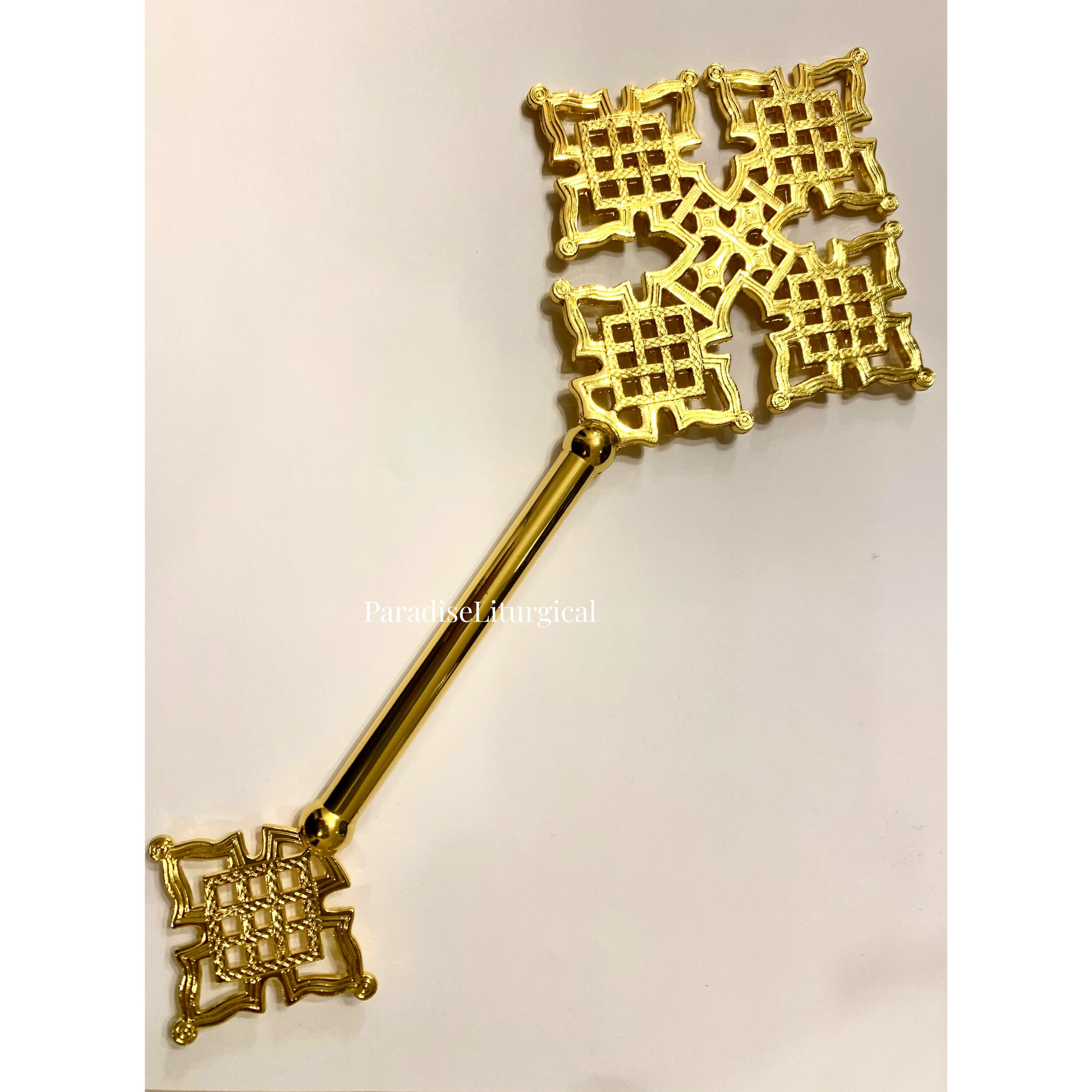 Ethiopian Hand Cross Gold Orthodox Coptic Bishop Priest Jerusalem ...