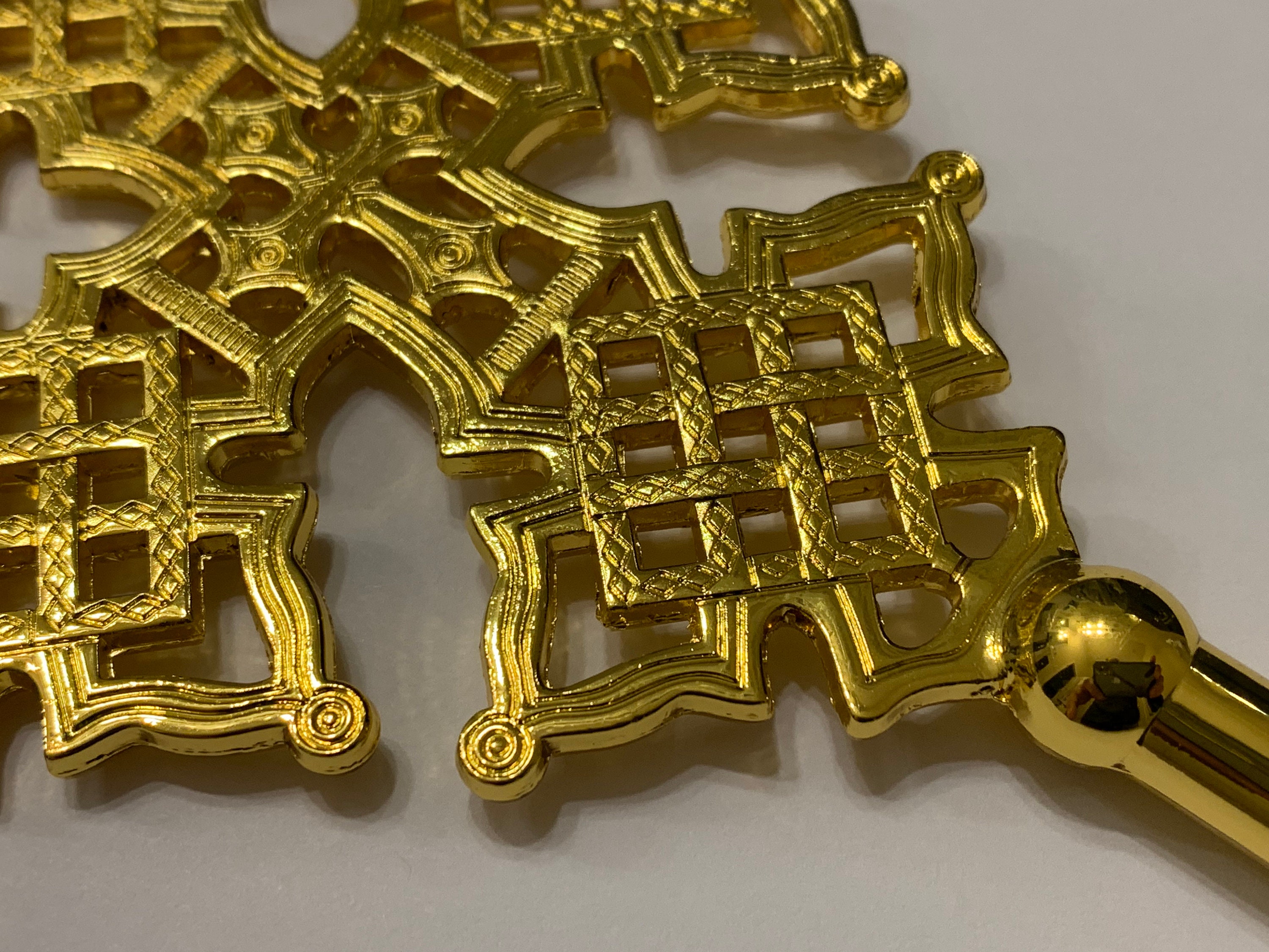 Ethiopian Hand Cross Gold Orthodox Coptic Bishop Priest Jerusalem ...