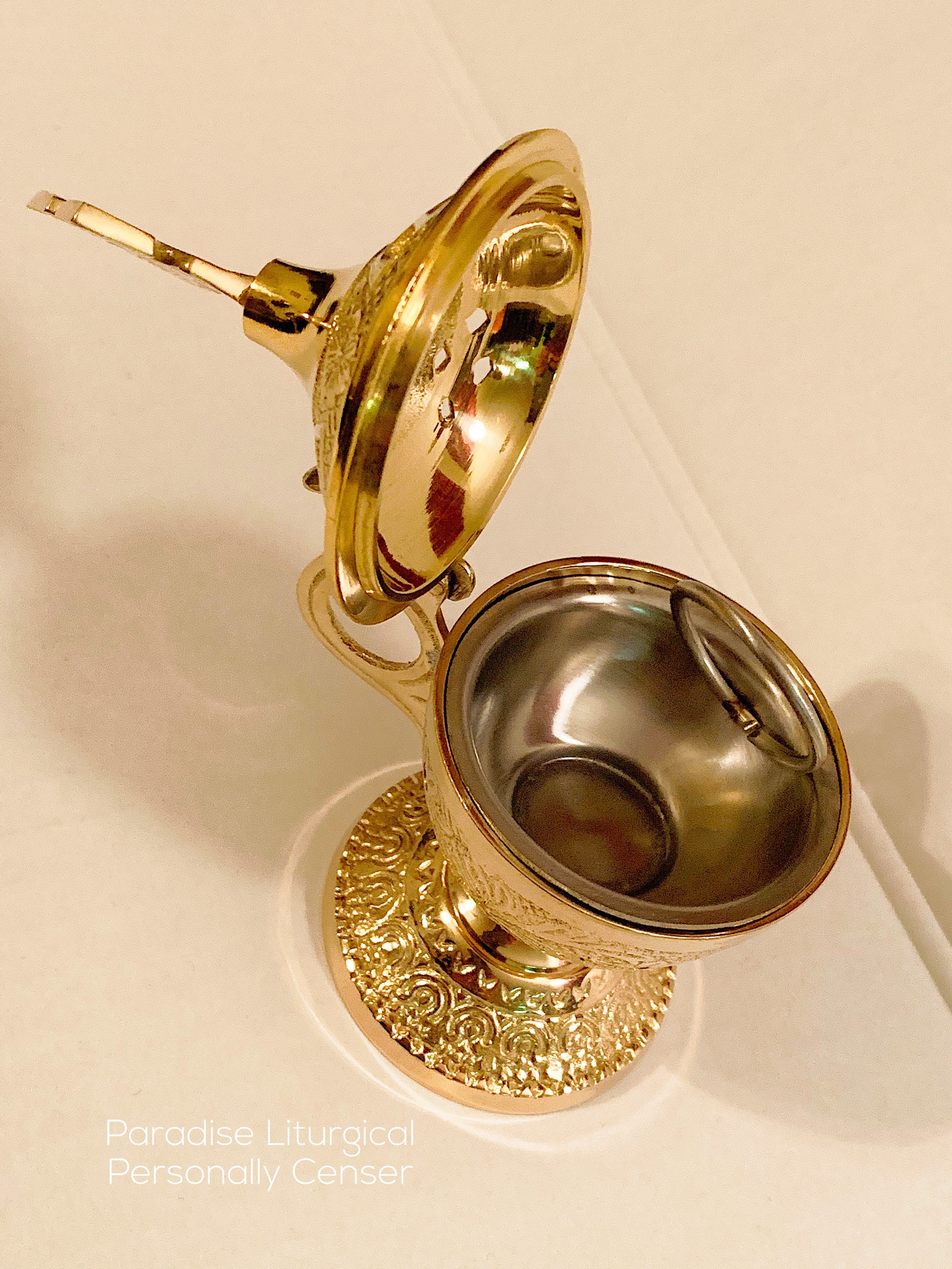 Orthodox Catholic Censer Incense Personal Brass Home Altar Prayer ...
