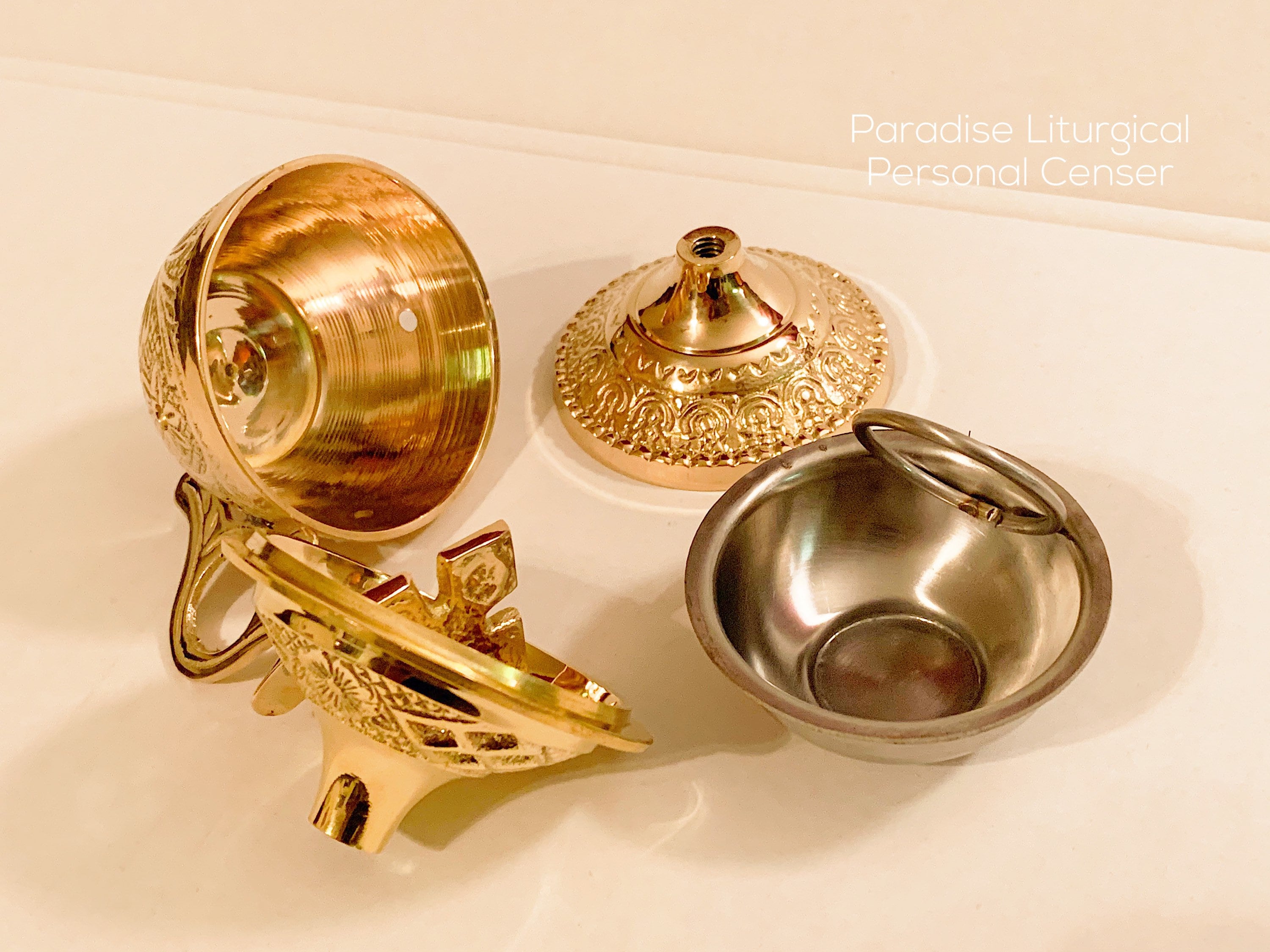 Orthodox Catholic Censer Incense Personal Brass Home Altar Prayer ...
