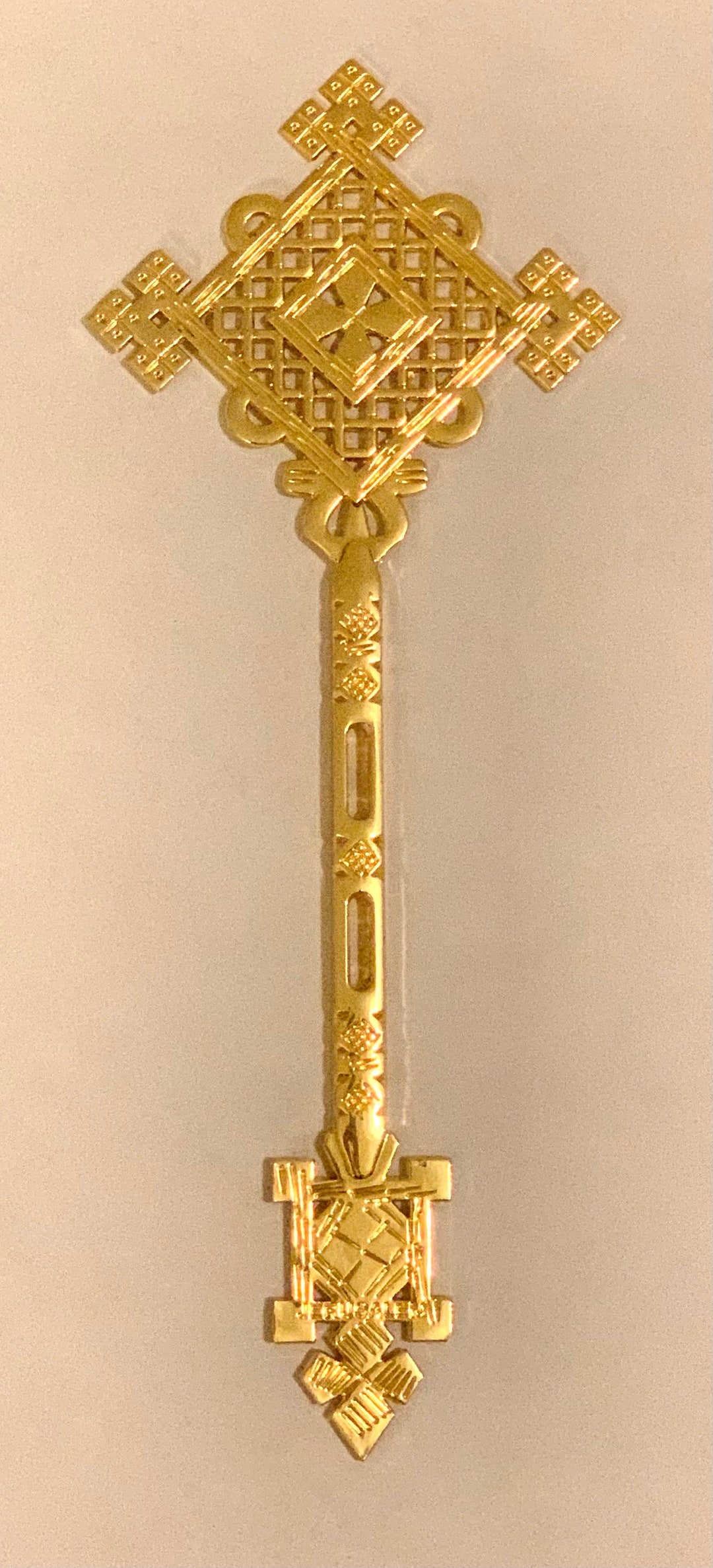 Gold Hand-cross Ethiopia Blessing Christian Orthodox Jerusalem African ...