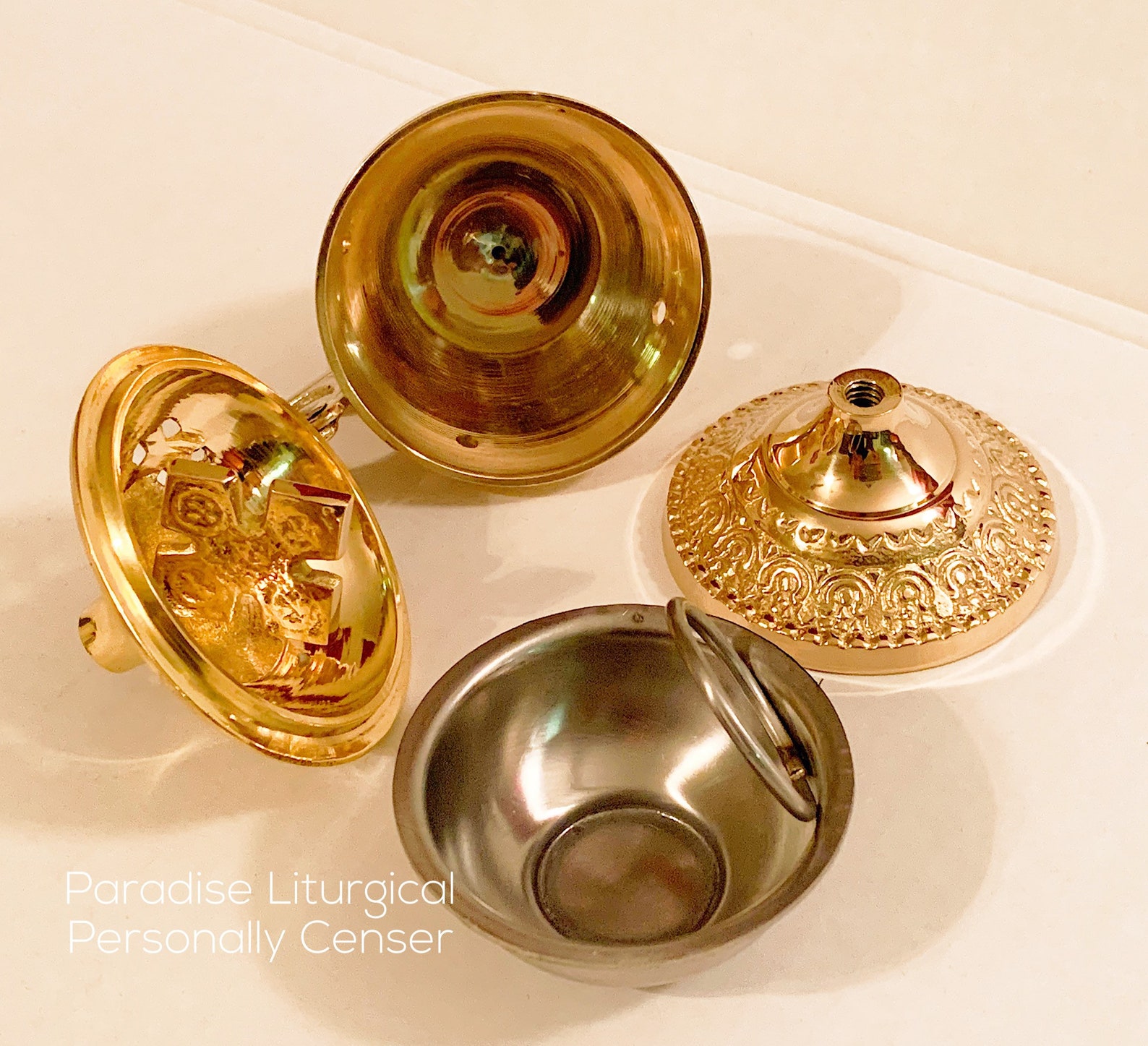 Orthodox Catholic Censer Incense Personal Brass Home Altar Prayer ...