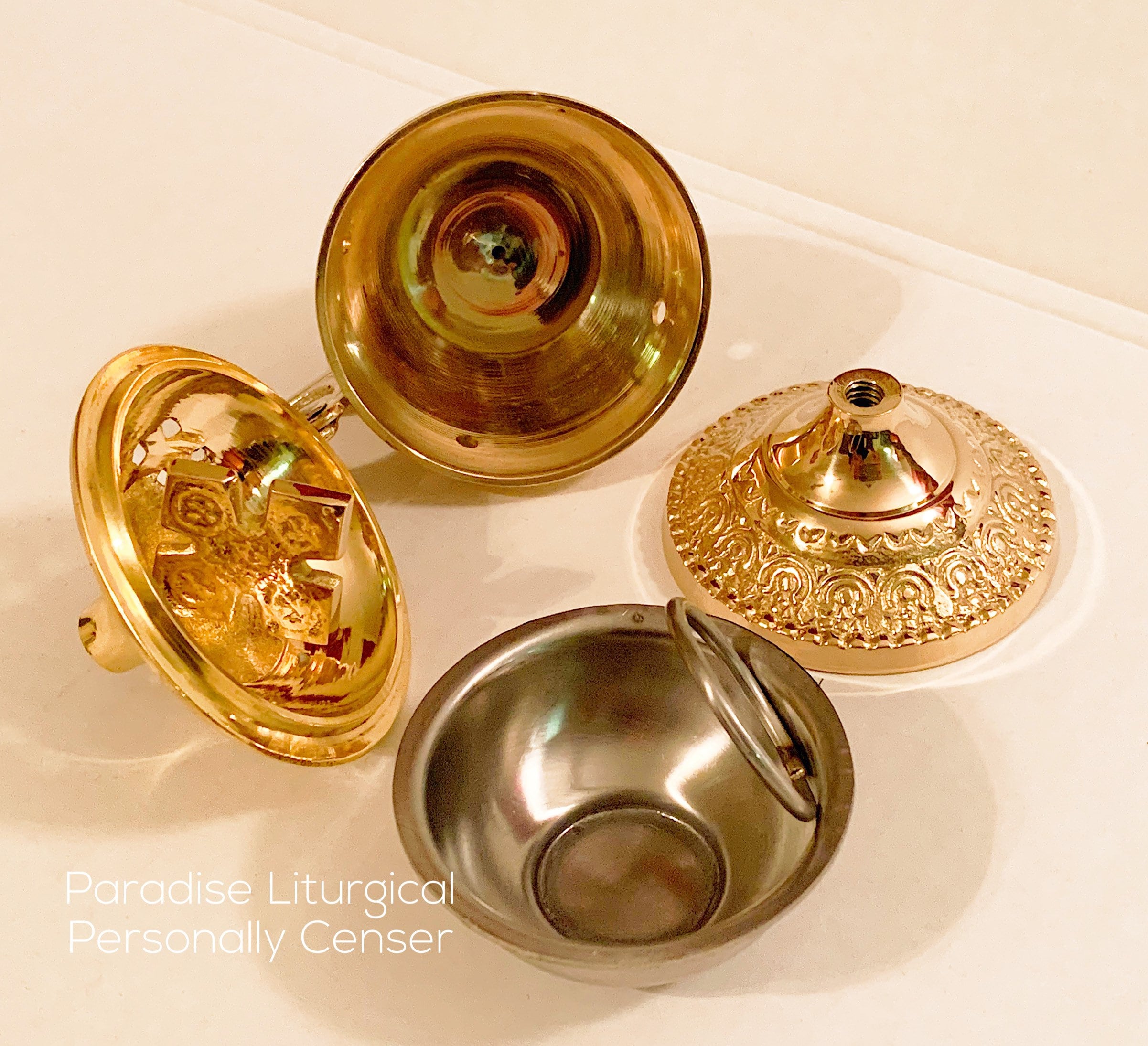 Orthodox Catholic Censer Incense Personal Brass Home Altar Prayer ...