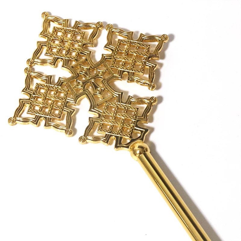 Ethiopian Hand Cross Gold Orthodox Coptic Bishop Priest Jerusalem ...