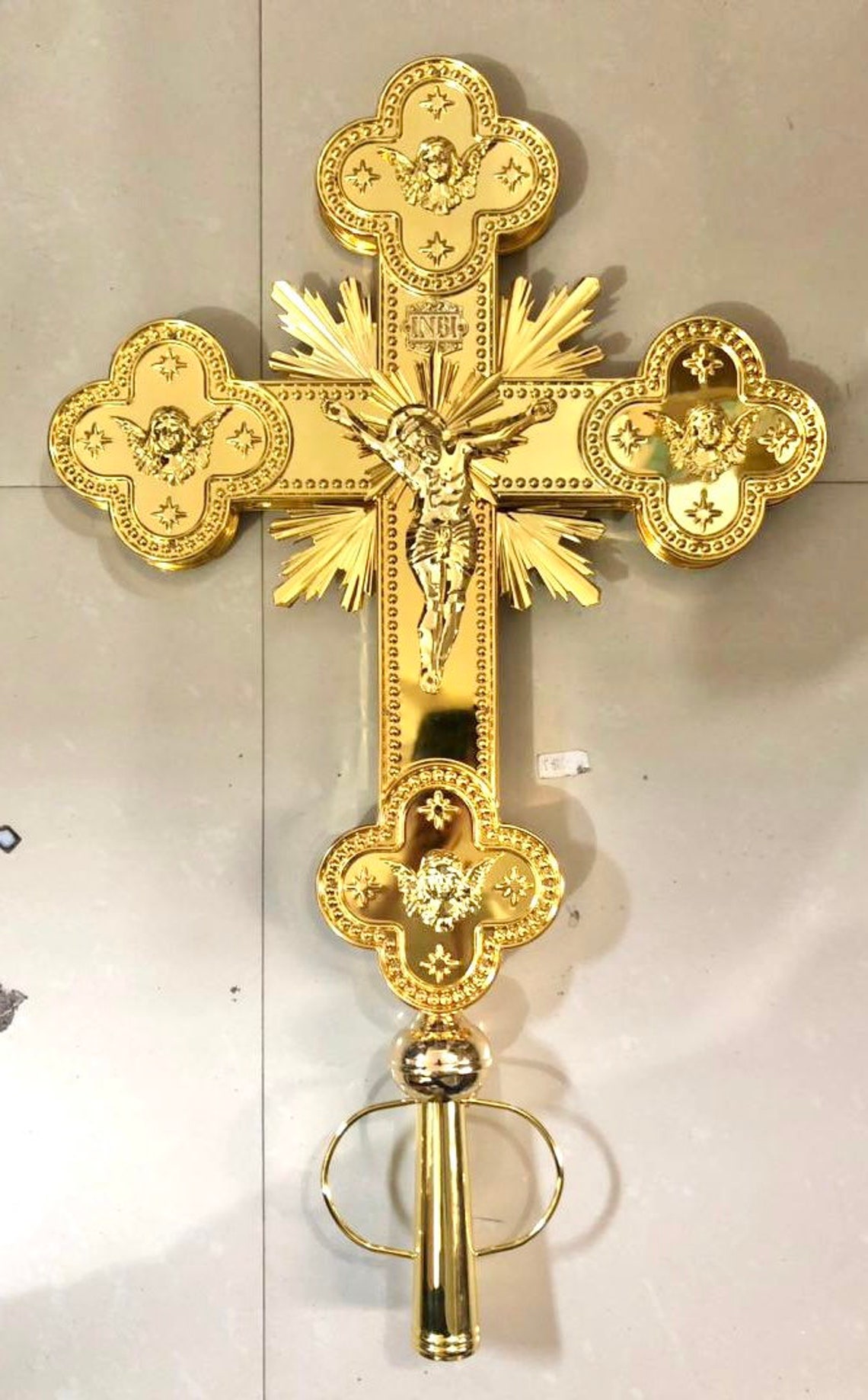 Cross Processional Coptic Orthodox Gold Liturgy Ethiopian | Etsy