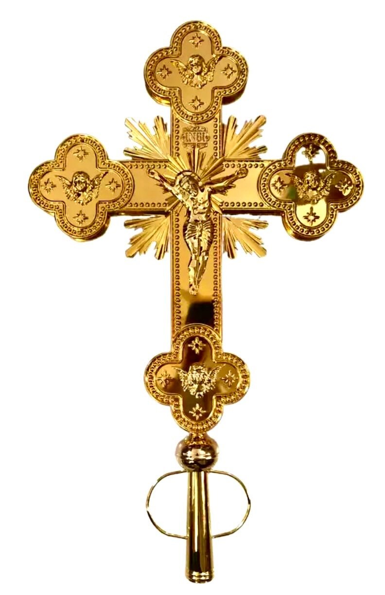 Cross Processional Coptic Orthodox Gold Liturgy Ethiopian | Etsy