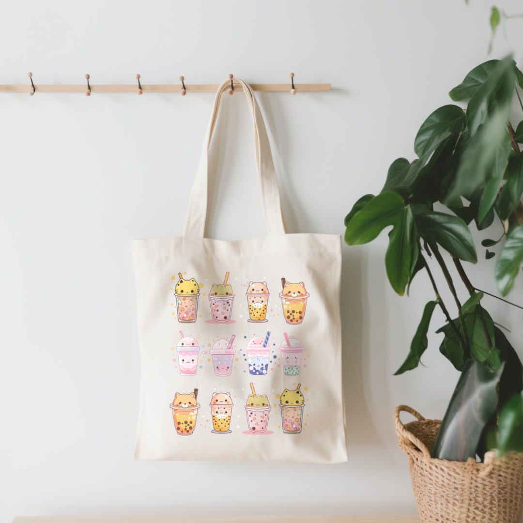 Boba Tote Bag Boba Tea Tote Bags, Boba Bags, Boba Tea Pack, Bubble Tea ...