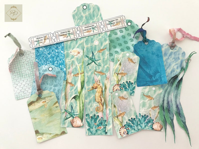 Vintage Ocean Junk Journal Pages, Sea Theme Instant Download Printable ...