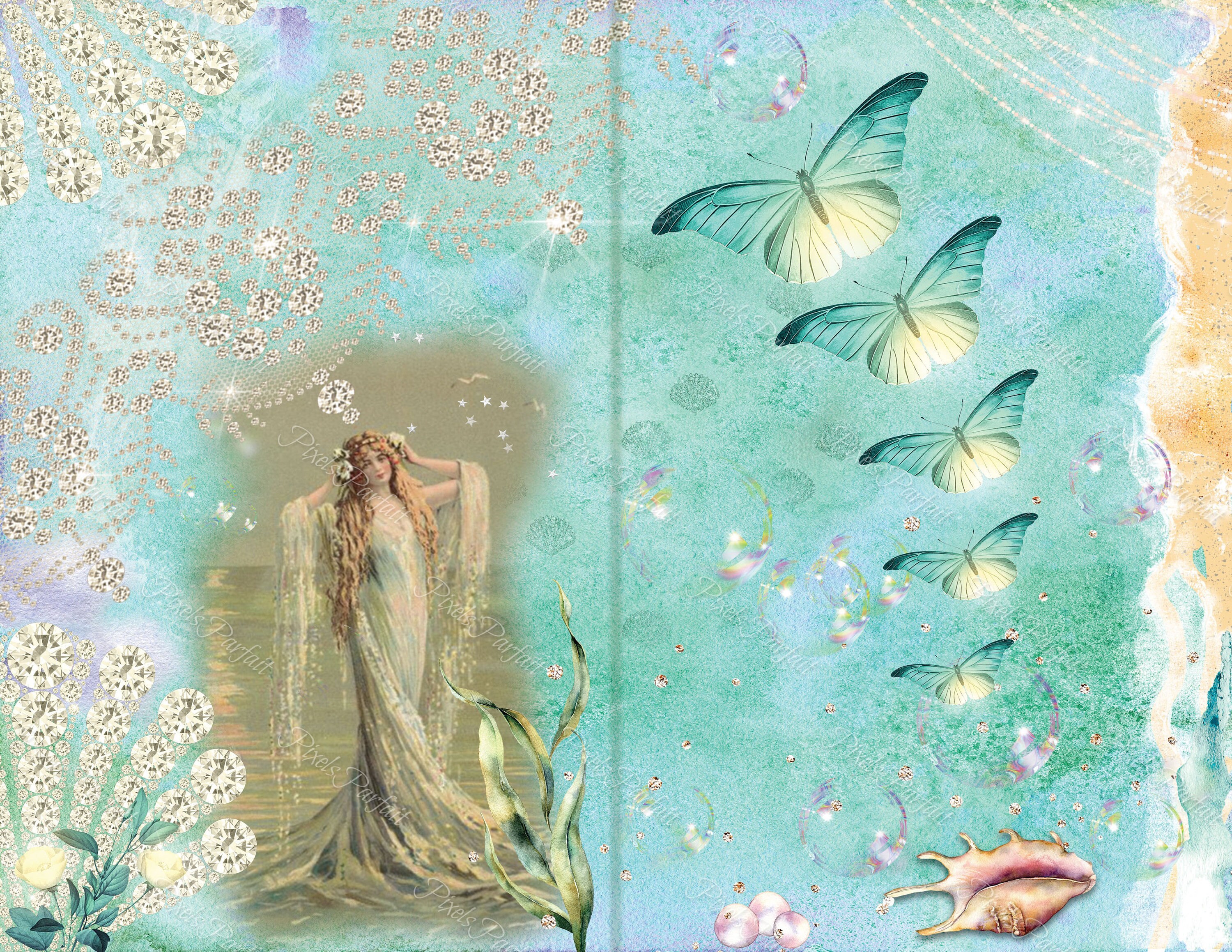 Ocean Junk Journal Pages Sea Theme Instant Printable Papers | Etsy UK