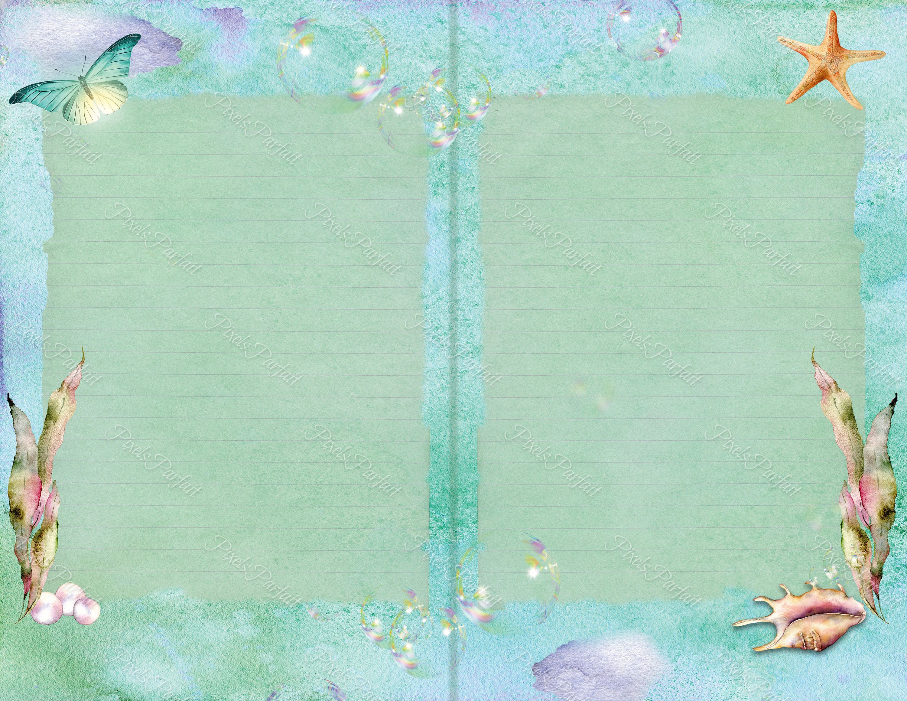 Ocean Junk Journal Pages Sea Theme Instant Printable Papers | Etsy UK