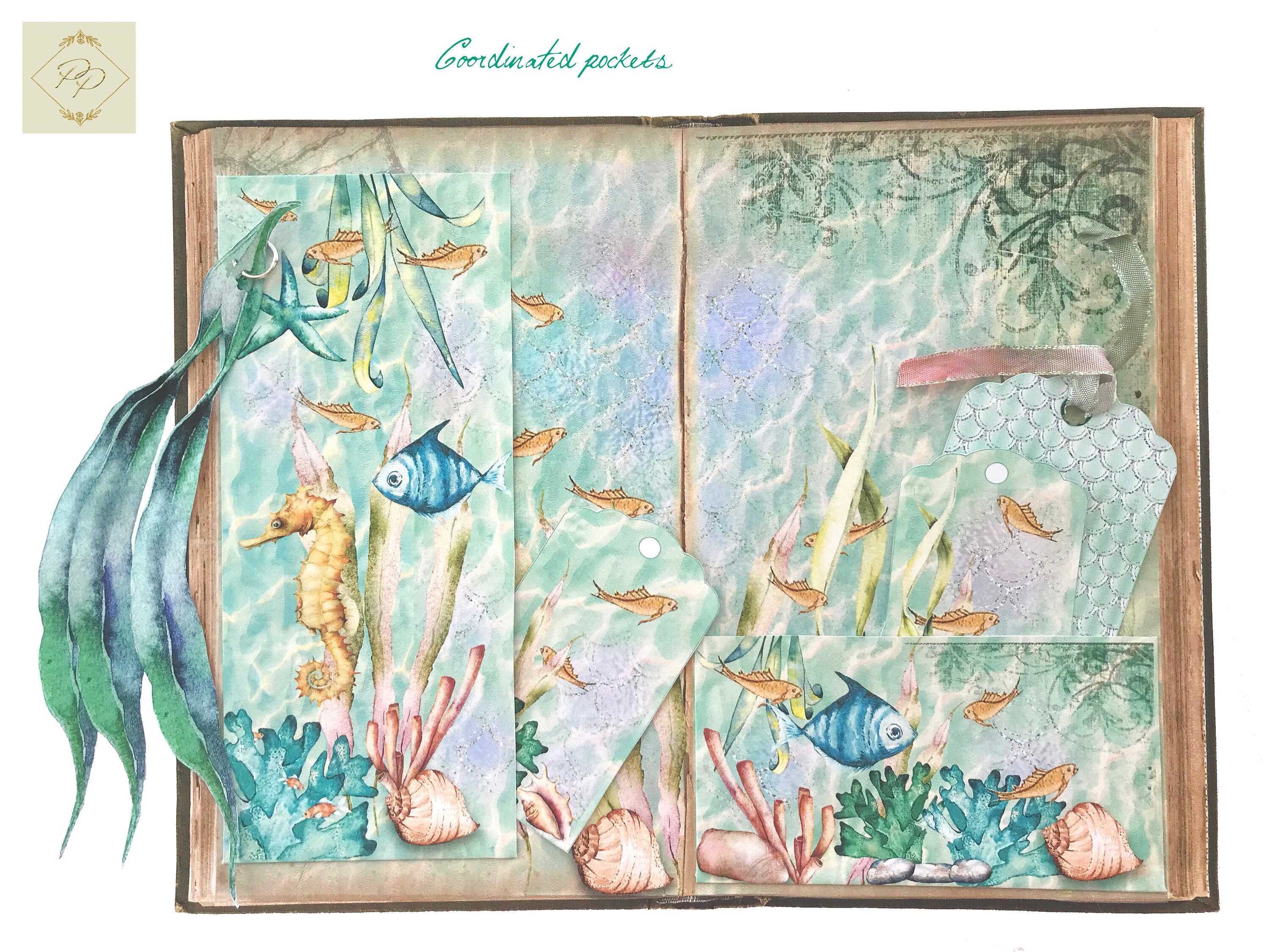 Vintage Ocean Junk Journal Pages, Sea Theme Instant Download Printable ...