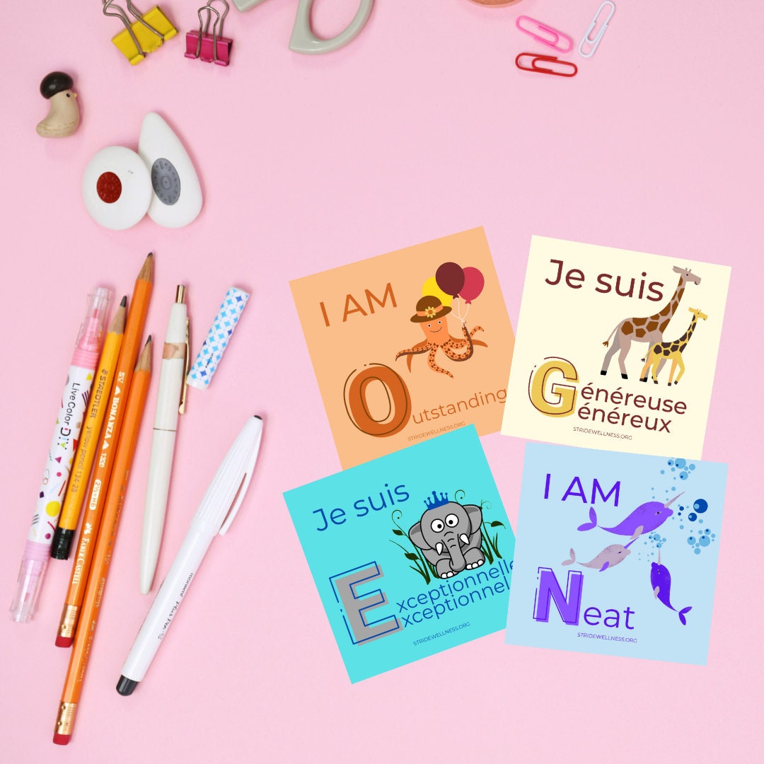 Affirmations for Kids Bilingual Affirmation Cards - Etsy