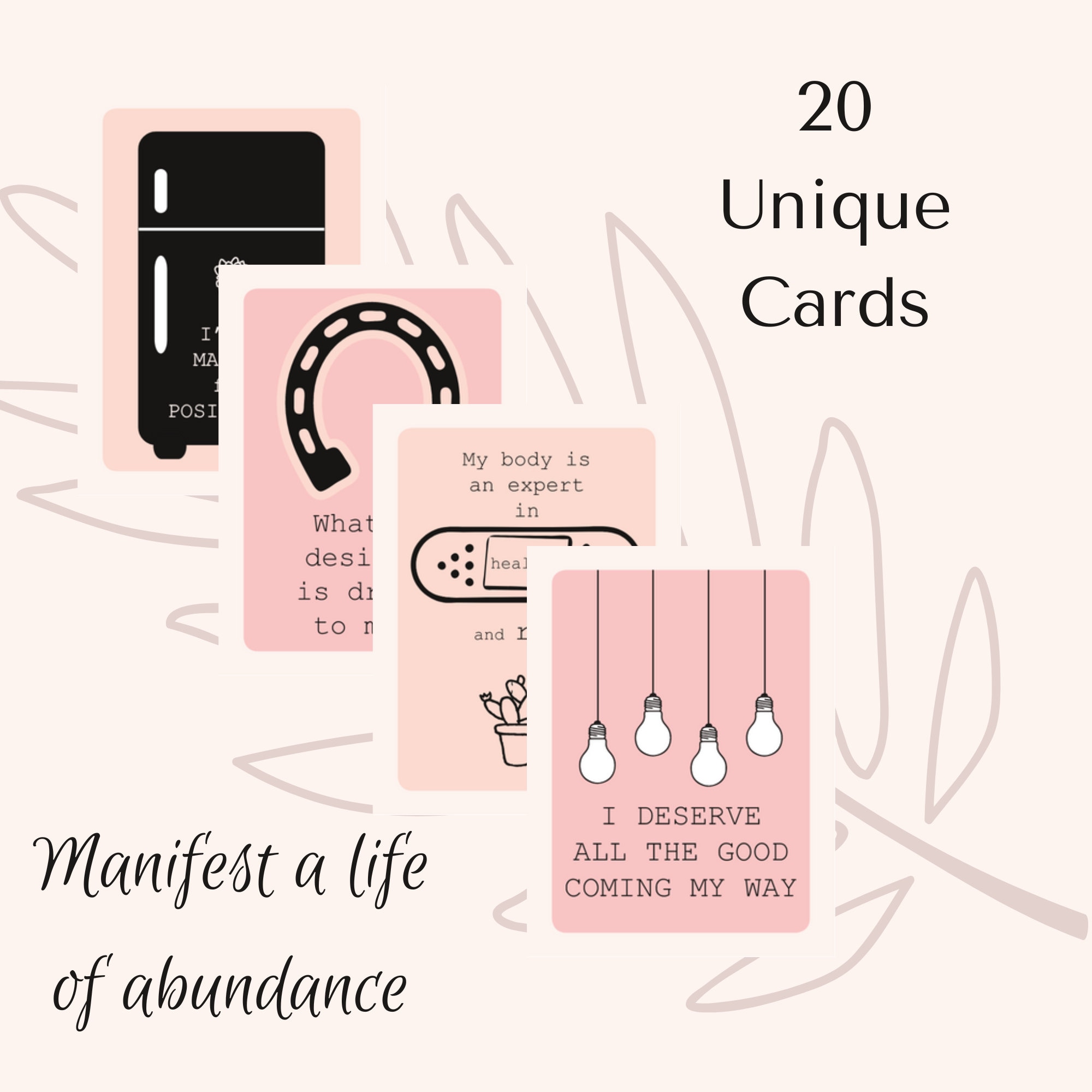 20 Abundance Affirmation Cards Printable Affirmations - Etsy