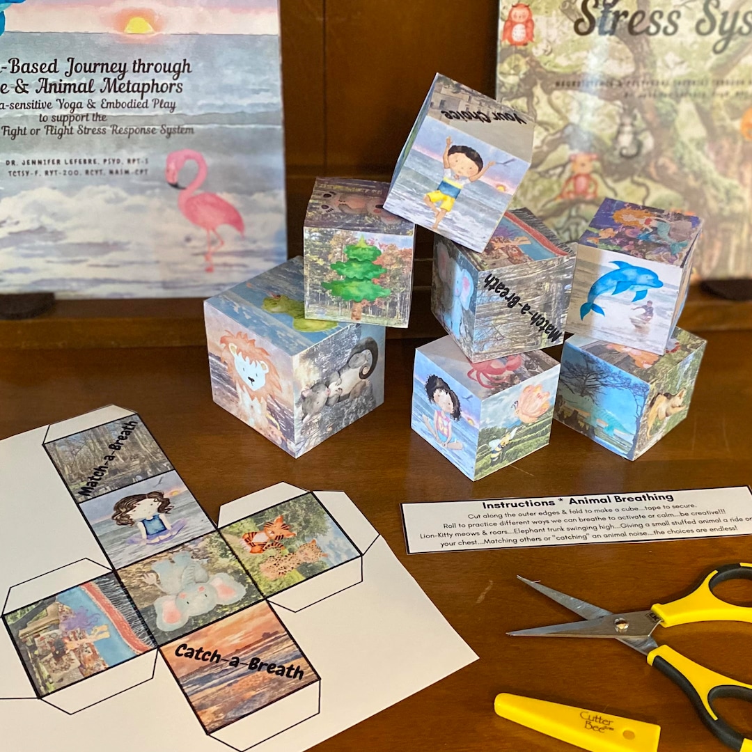 Animal-themed Yoga & Breathing Games Download Embodied Play for Kids - Etsy