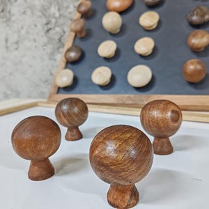 Walnut Drawer Knobs Pulls Handcrafted Wooden Set 4 | Bulk Orders ...