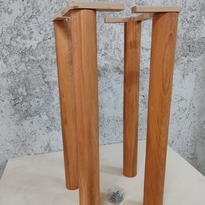 Solid Beech Cylinder Table Legs (set of 4) – Custom Sizes Available ...