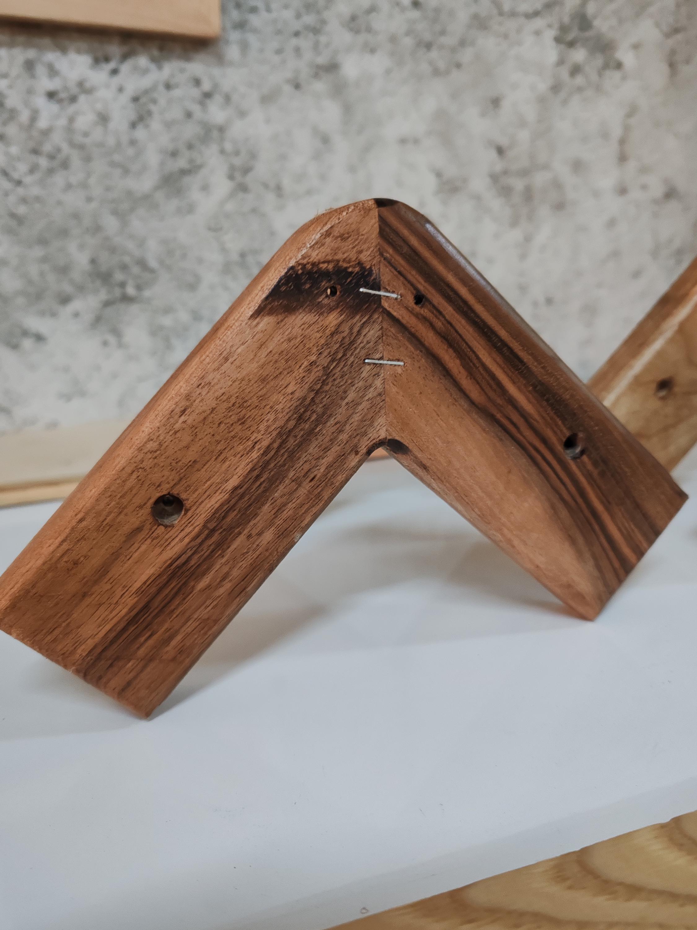 Table Leg Brackets Handmade Walnut Wooden – Durable and Stylish Table ...