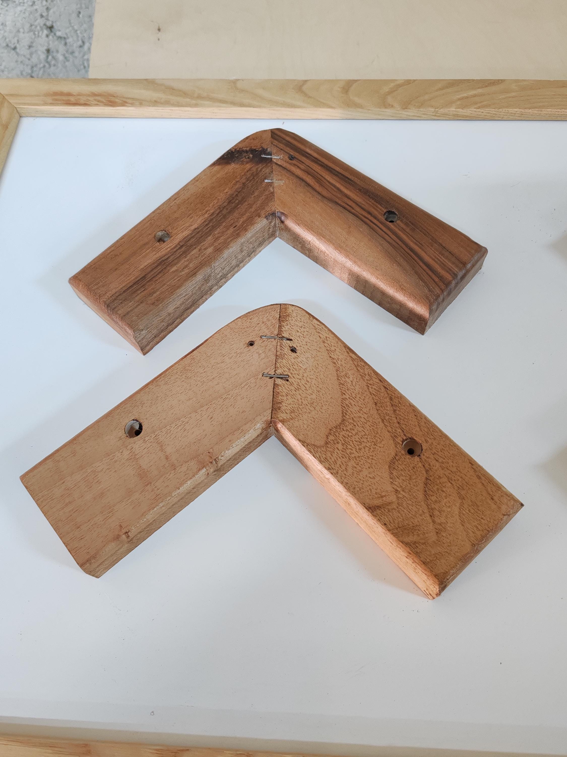 Table Leg Brackets Handmade Walnut Wooden – Durable and Stylish Table ...