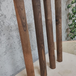 Solid Beech Cylinder Table Legs (set of 4) – Custom Sizes Available ...