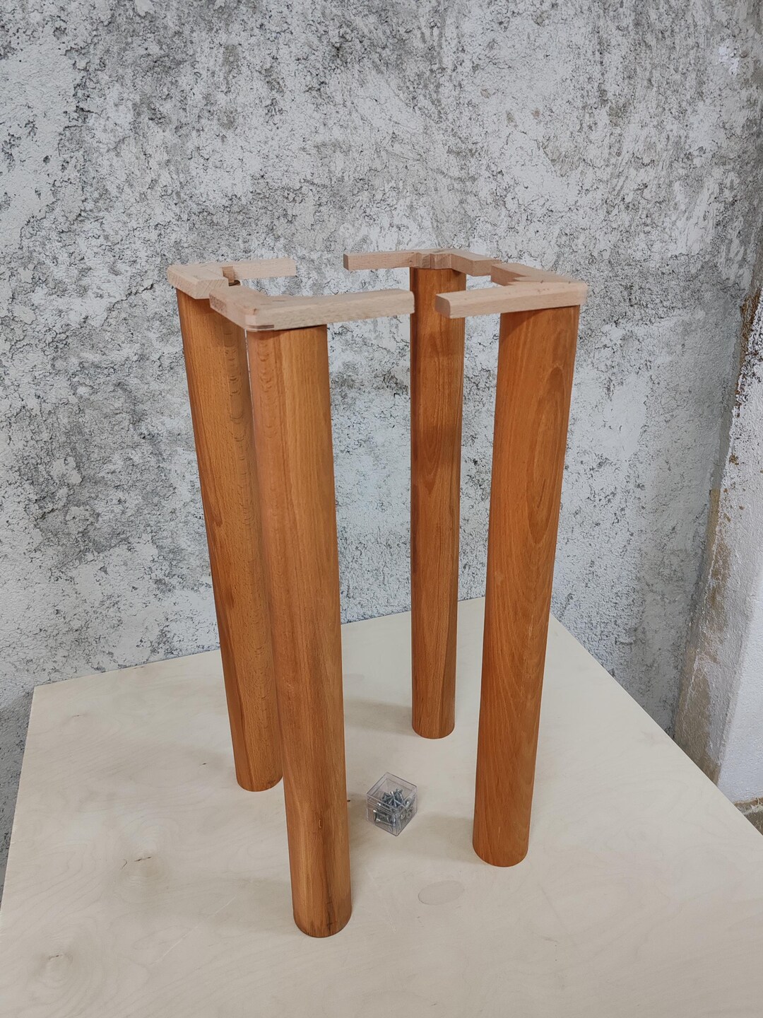 Handmade Cylinder Wooden Table Leg Custom Sizes Available Personalized ...