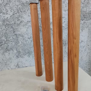 Solid Beech Cylinder Table Legs (set of 4) – Custom Sizes Available ...