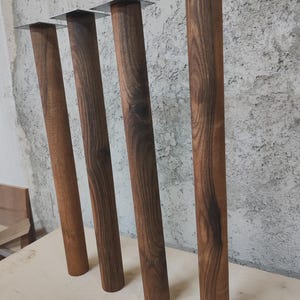 Solid Beech Cylinder Table Legs (set of 4) – Custom Sizes Available ...