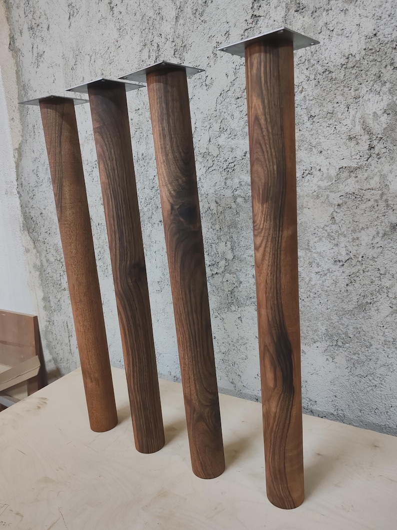 Solid Beech Cylinder Table Legs (set of 4) – Custom Sizes Available ...