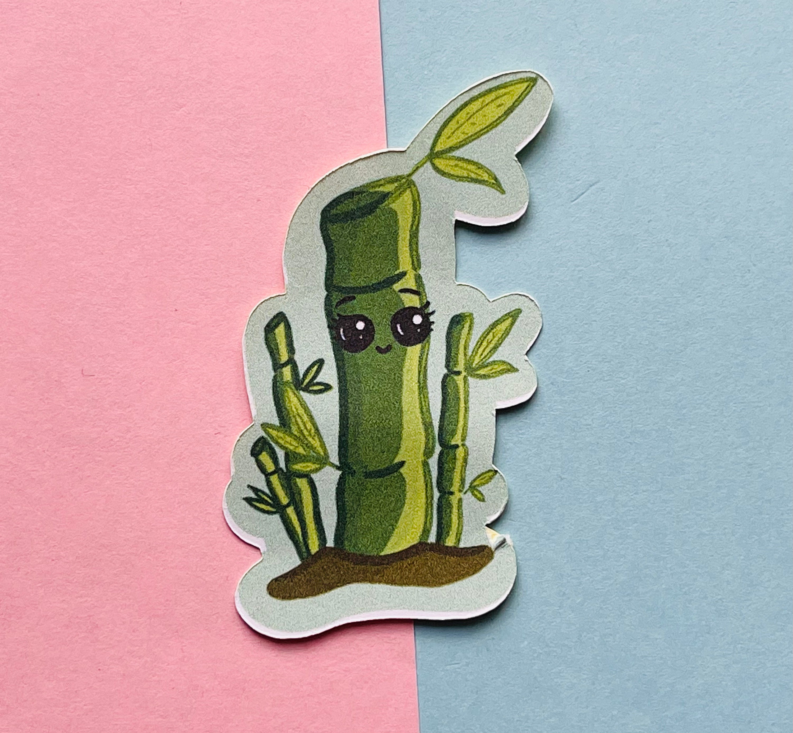 Cute Bamboo Sticker Pack Bamboo Sticker | Etsy