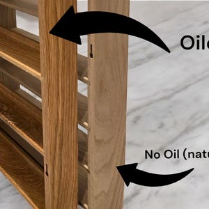 Wall Mounted Oak Spice Rack 3 Rows + - Etsy