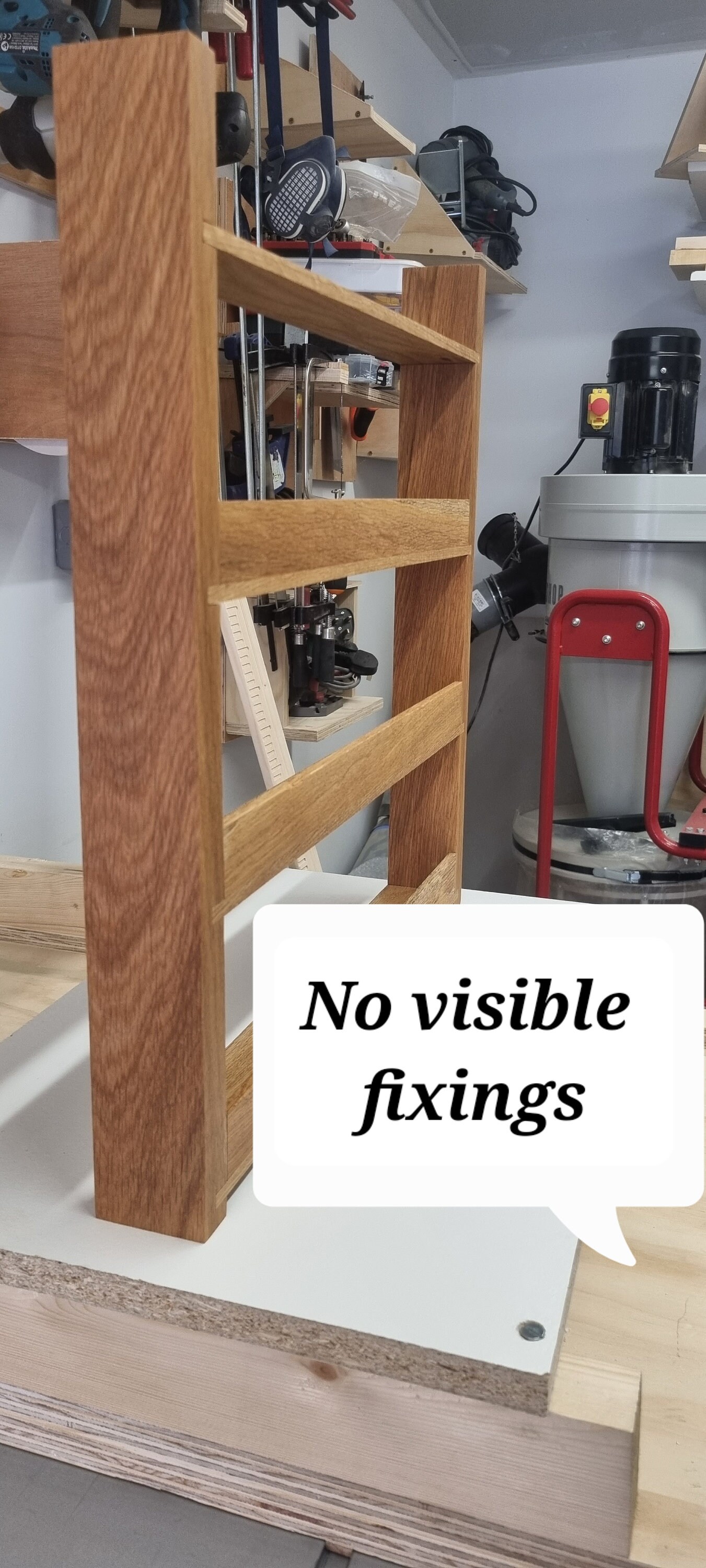 Wall Mounted Oak Spice Rack 3 Rows - Etsy