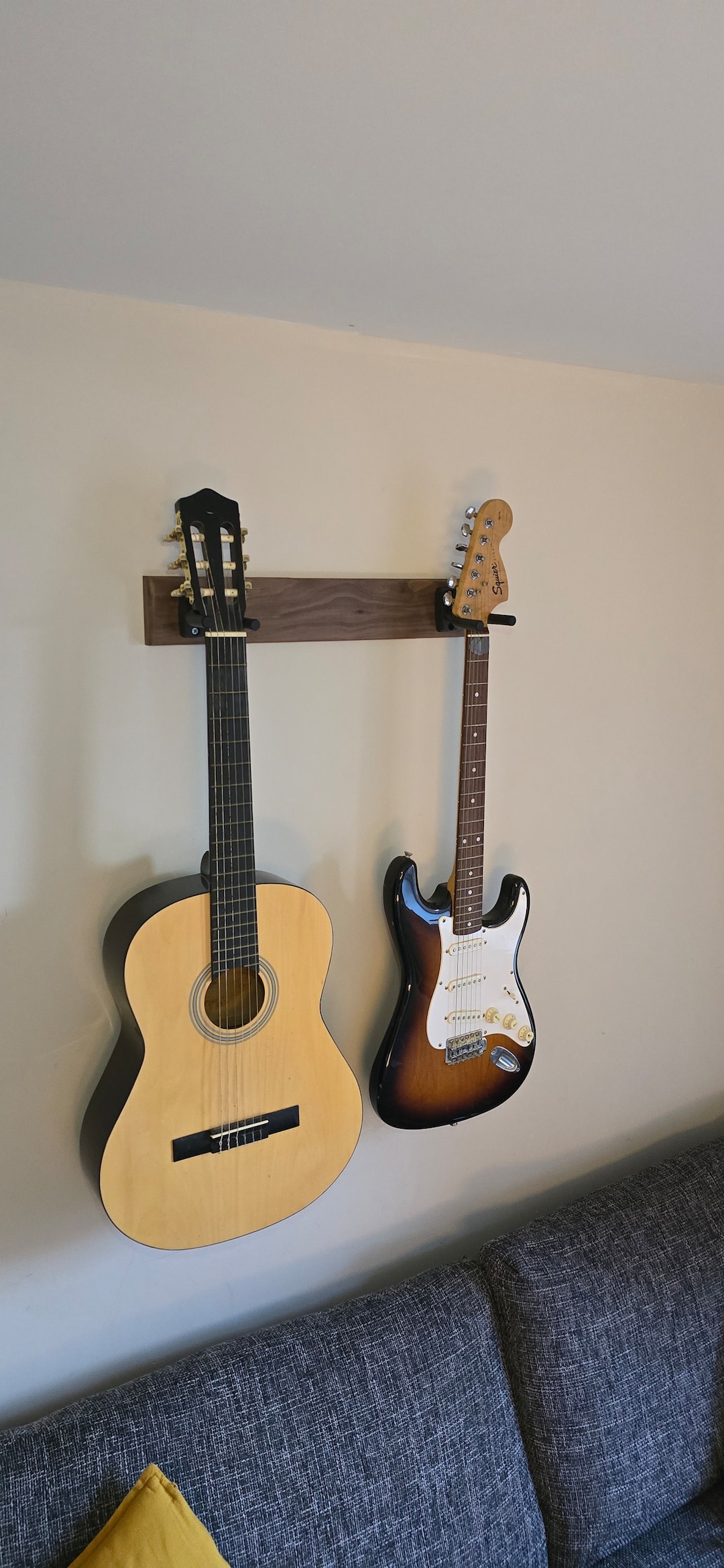 Wall Mounted Guitar Holder Various Sizes of Single, Double, Triple and ...