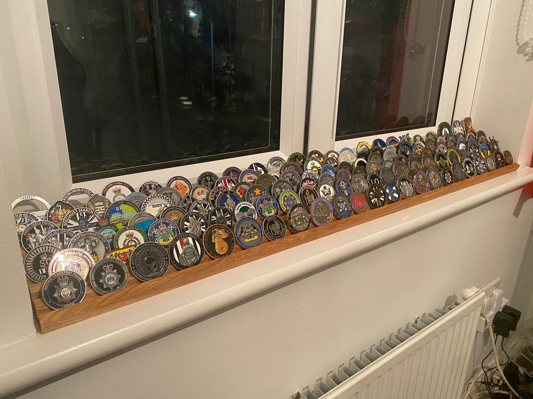 Solid Oak Coin Collection Display - Etsy