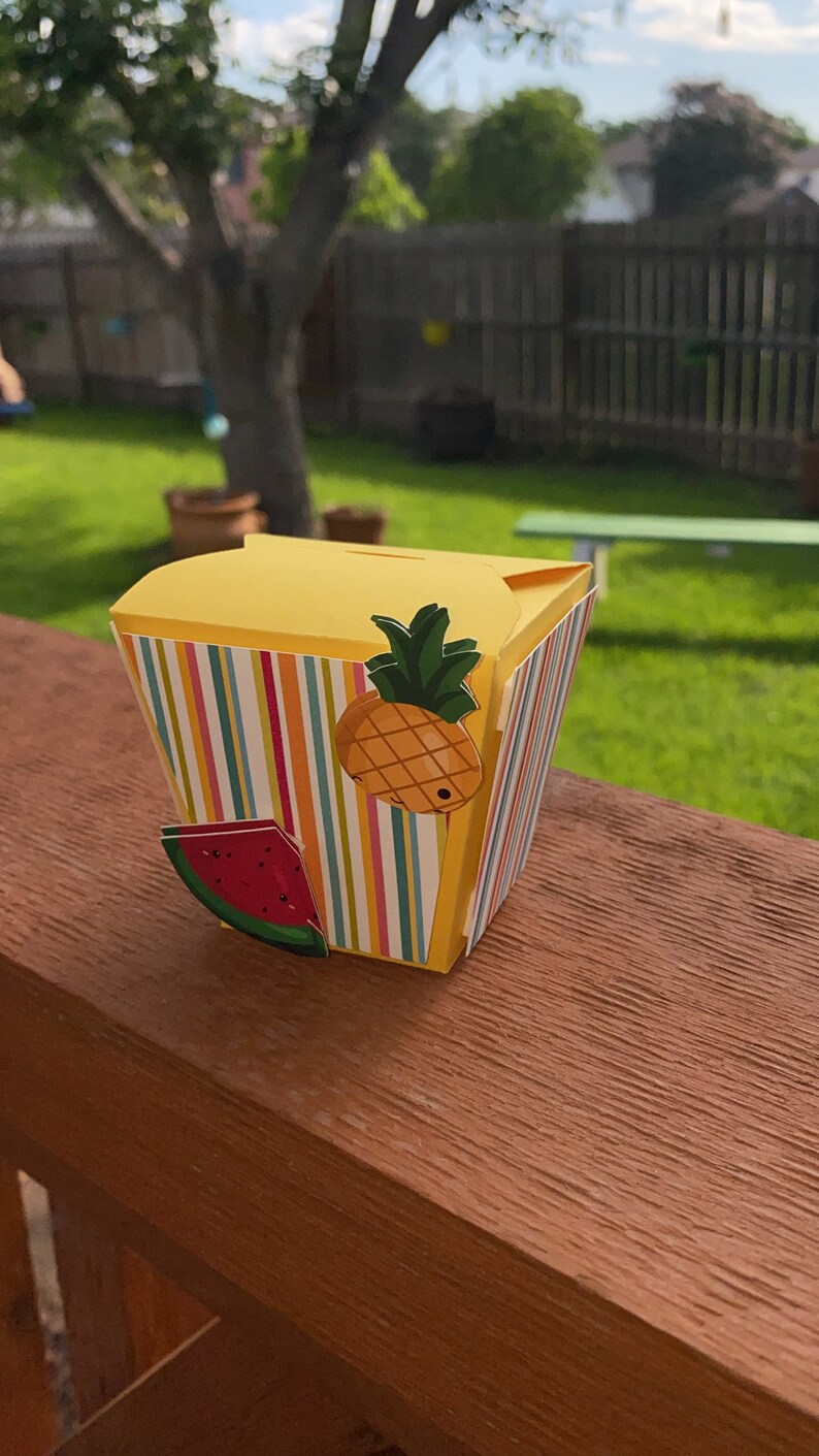 Tutti Frutti Party Favor Box, Favor Box, Girls Favor Box, Chic Favor ...