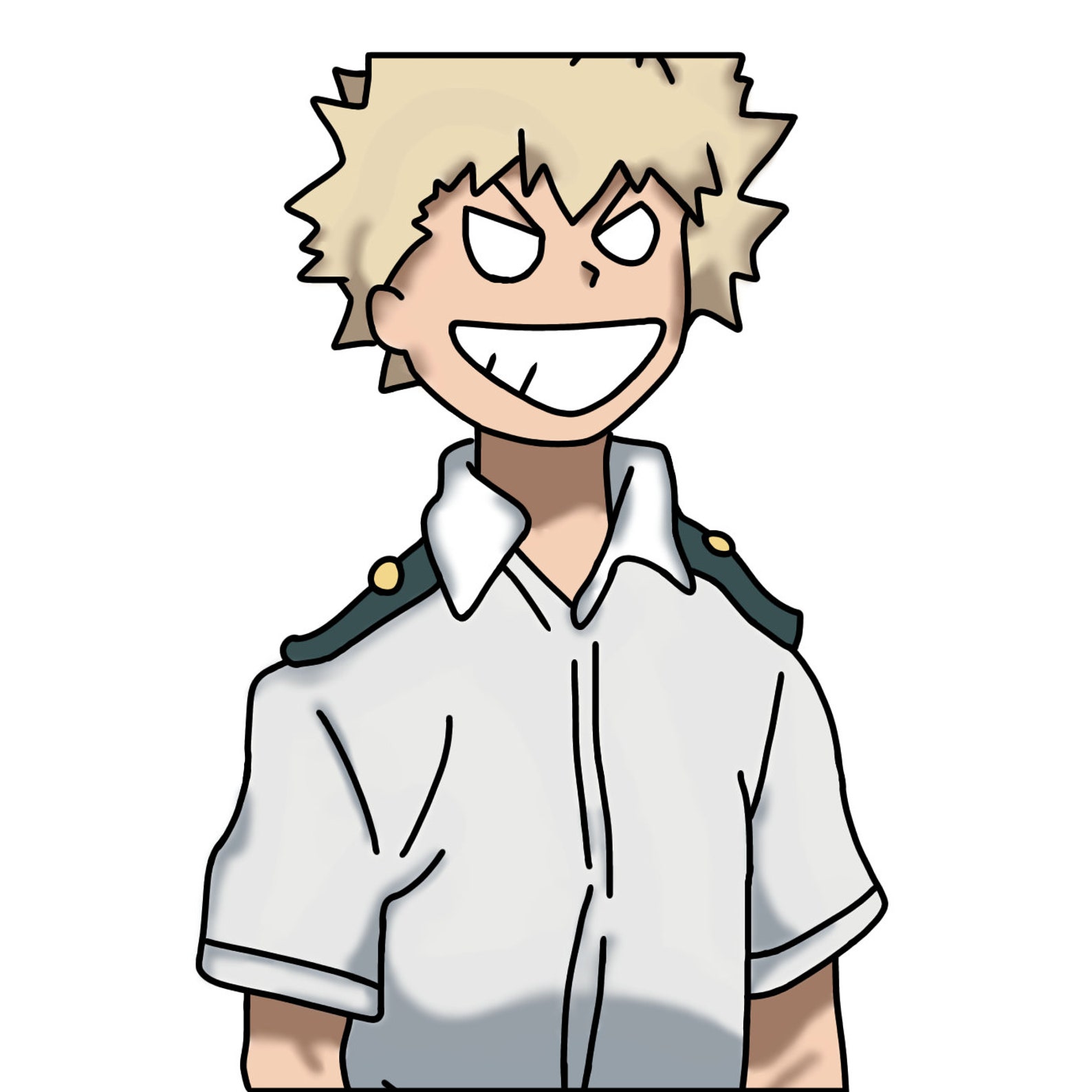 Katsuki Bakugo Sticker low Quality | Etsy