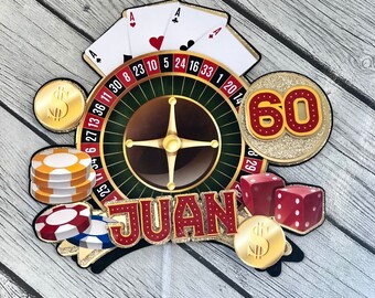 Casino Cake Topper - Etsy