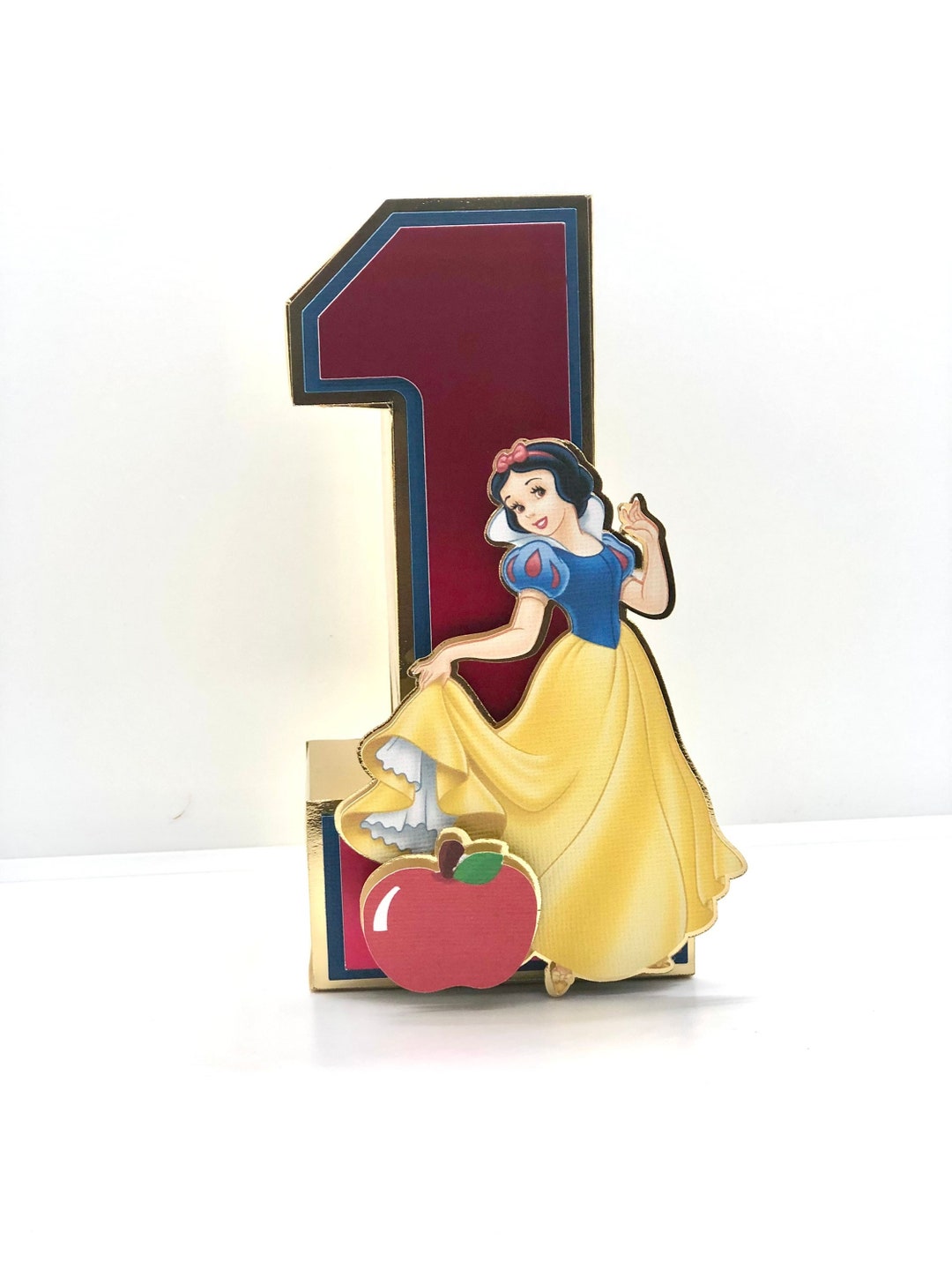 Snow White Party Decorations, Snow White 3d Number, Snow White Birthday ...