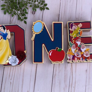 Snow White Party Decorations, Snow White 3d Letter, Snow White Birthday ...
