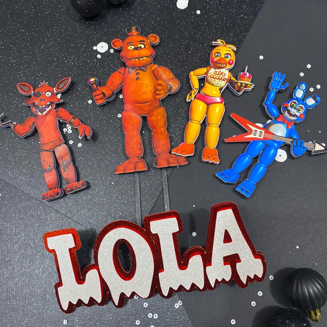 Cake Topper Set - Five Nights at Freddy’s Cake Topper - Five Nights at ...