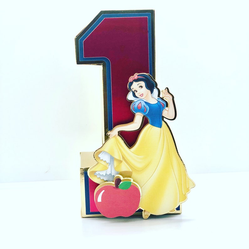 Snow White Party Decorations Snow White 3d Number Snow White - Etsy