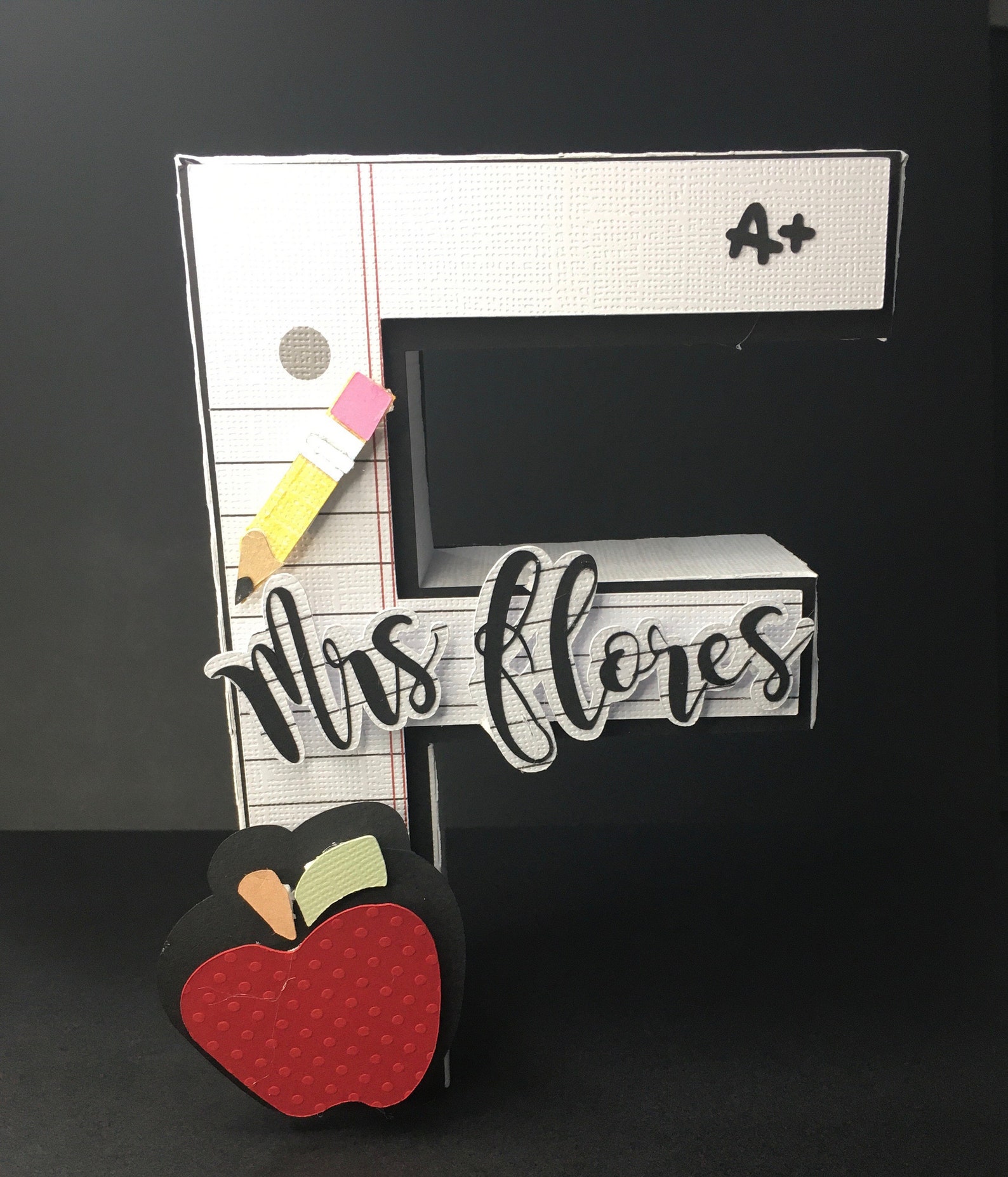 Teacher Gift 3d Letter Back to School Teacher Appreciation - Etsy
