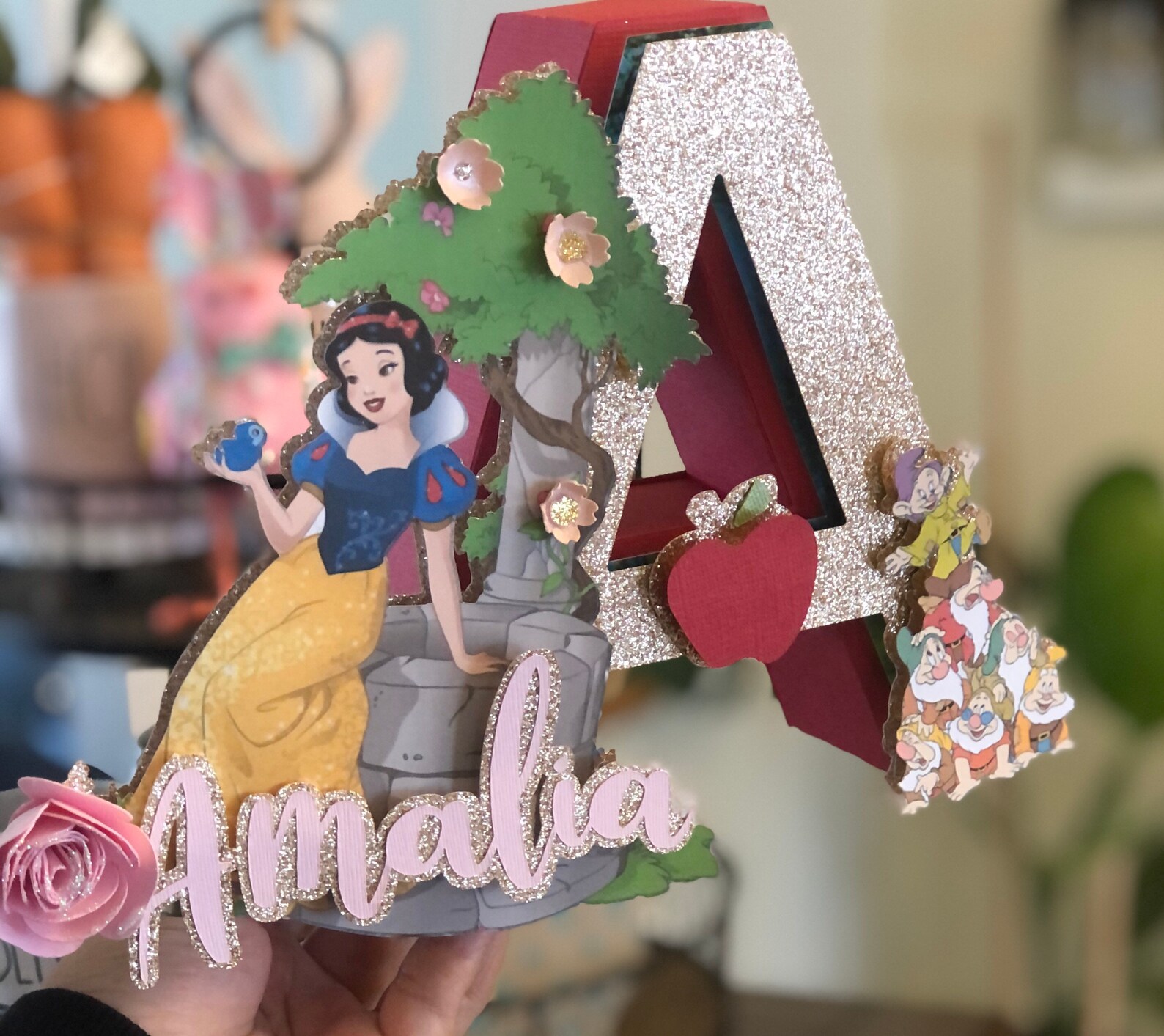 Snow White Party Decorations Snow White 3d Letter Snow White | Etsy