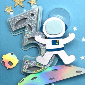 Space Cake Topper, Space Birthday Party, Astronaut Party Decor ...