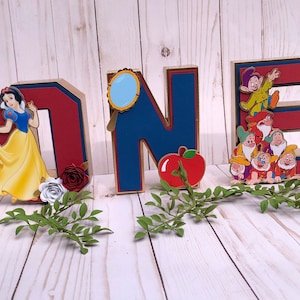Snow White Party Decorations, Snow White 3d Letter, Snow White Birthday ...