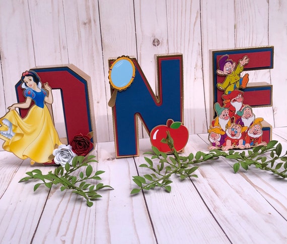 Snow White Party Decorations Snow White 3d Letter Snow White | Etsy