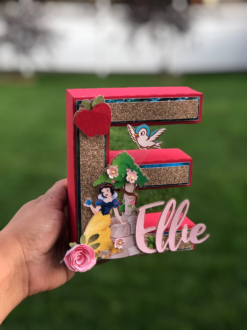 Snow White Party Decorations Snow White 3d Letter Snow White - Etsy