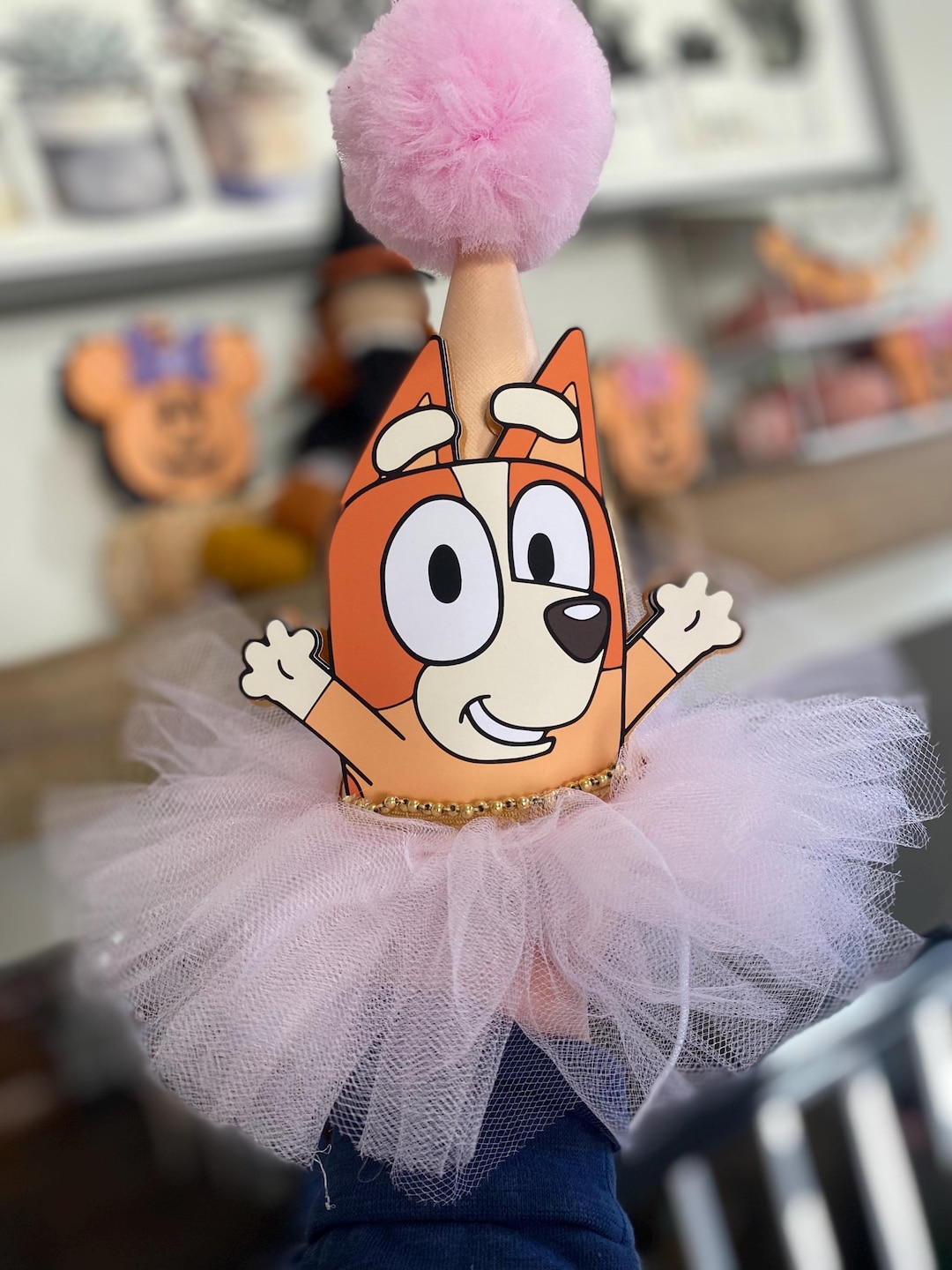 Bingo Birthday Bluey Theme Party Bingo Party Hat, Bluey Birthday Hat ...